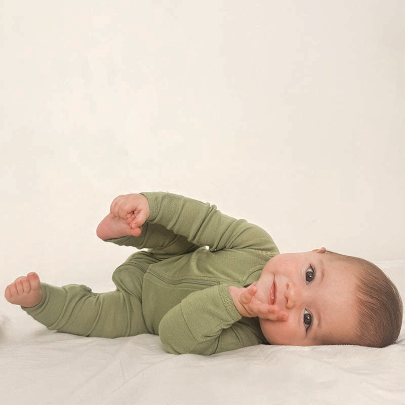 Basics Merino Wool Onesie Pistachio – Hello Night Kids