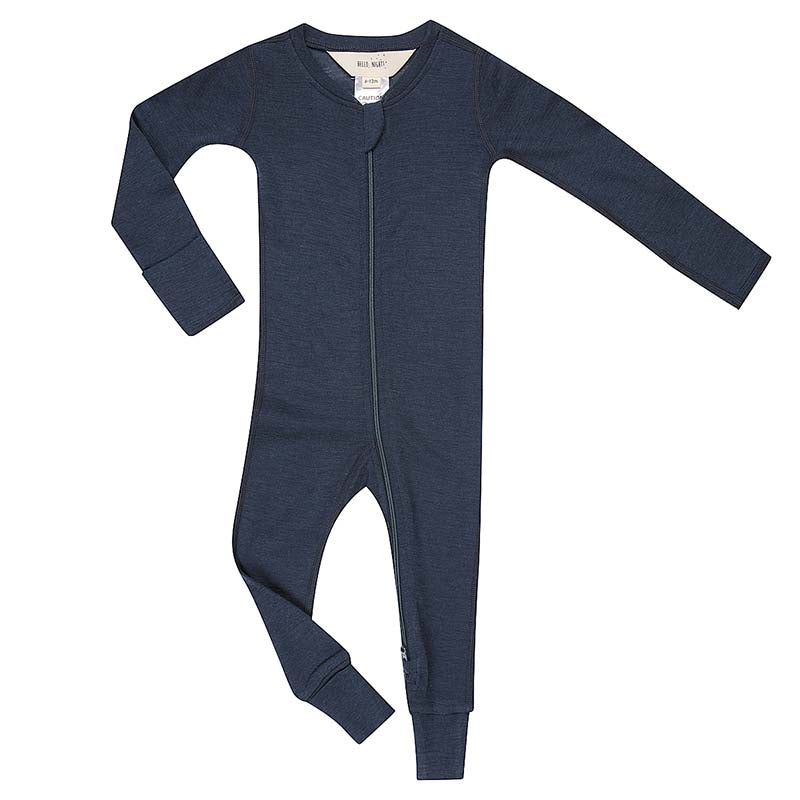 Basics Merino Wool Onesie Space Blue – Hello Night Kids
